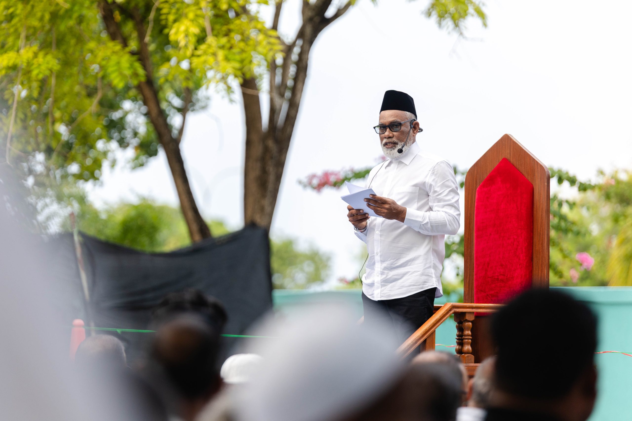 Fonadhoo bodu jamaa'athugai imaamuve Eid namaadhu kurehvee majilis ...